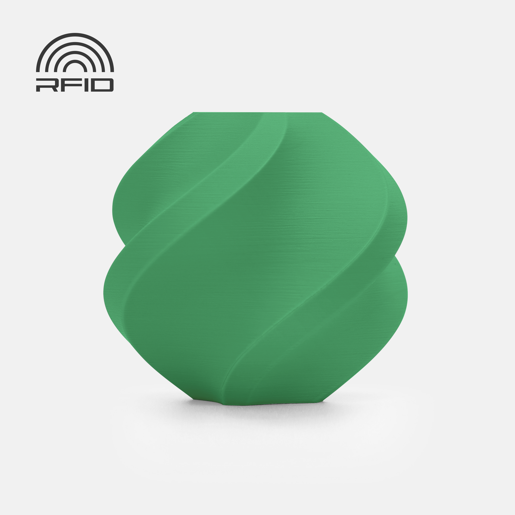Пластик PLA Matte Bambu Lab, 1кг (Без катушки), Grass Green (11500), Травянисто-зеленый