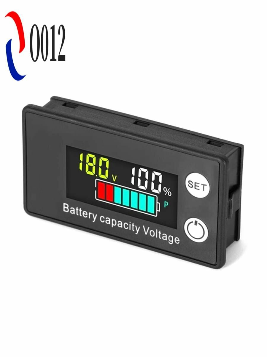 (M W X Жидкокристаллический вольтметр 8-100 В, аккумулятор, обнаружение мощности автомобиля, цифровой модуль отображения емкости литиевой батареи, C