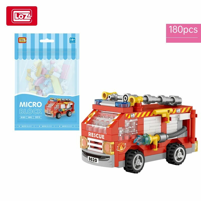 Конструктор LOZ Micro Fire Truck 180pcs, 8620