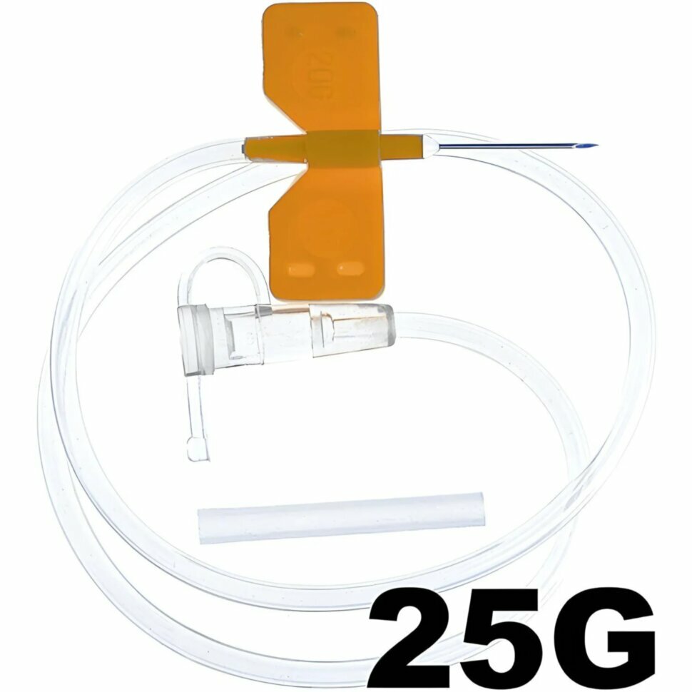 Игла-бабочка Устройство для вливания в малые вены  25G SFM 100шт./уп, 1080422