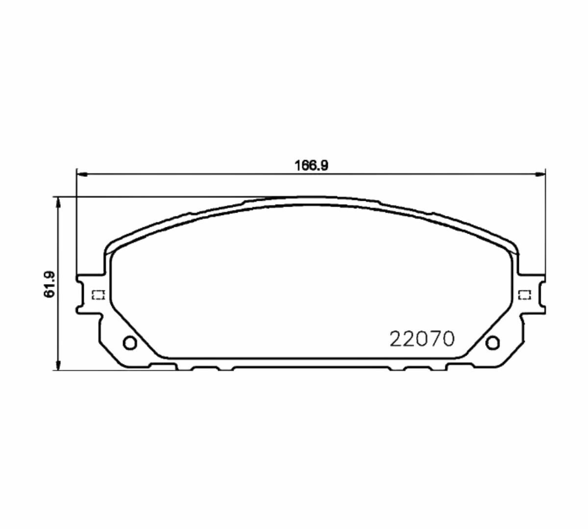 Колодки тормозные BREMBO P37021 передние, Jeep Cherokee 2.0-3.2 13-