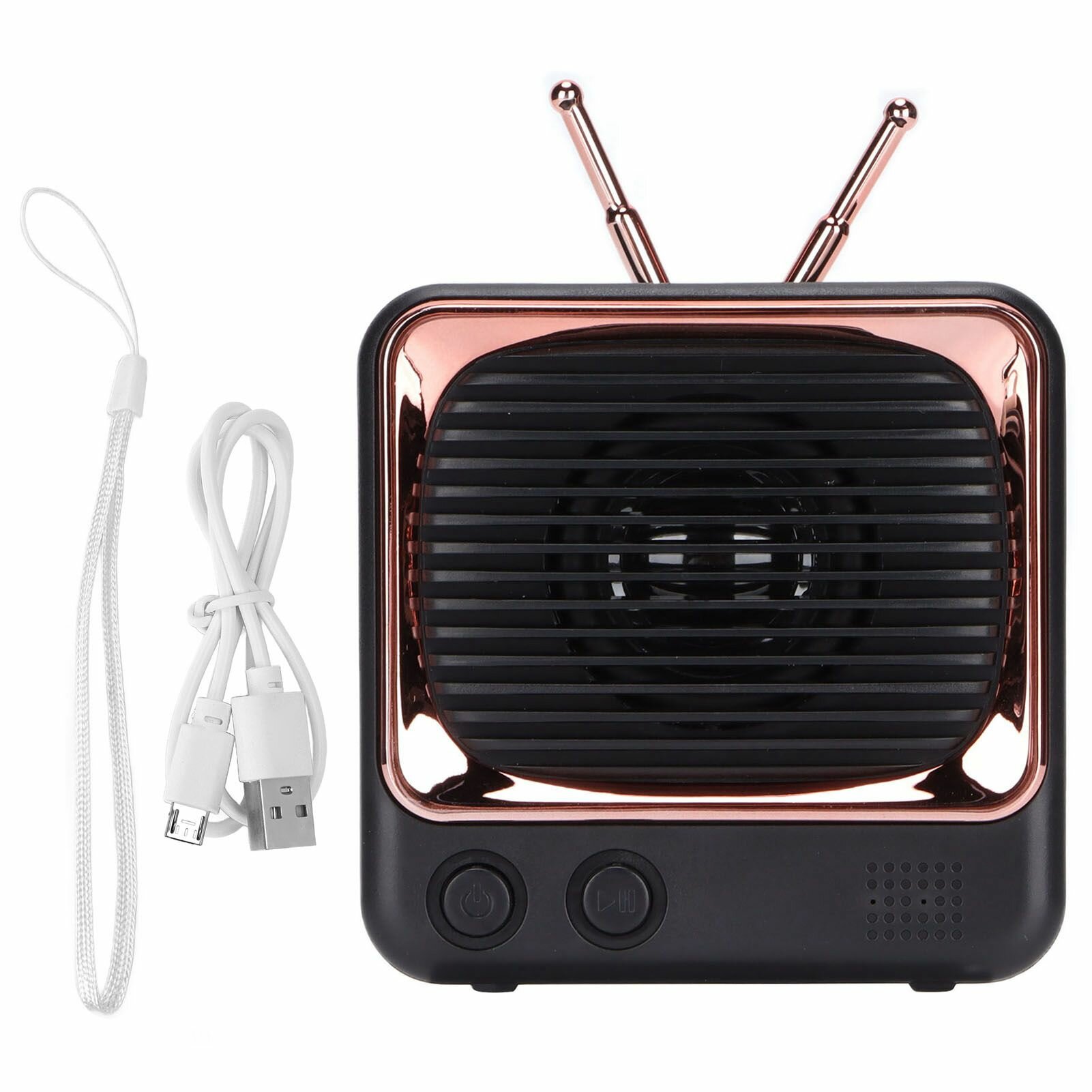 ТВ-образный BT-динамик мини, классика, чёрный