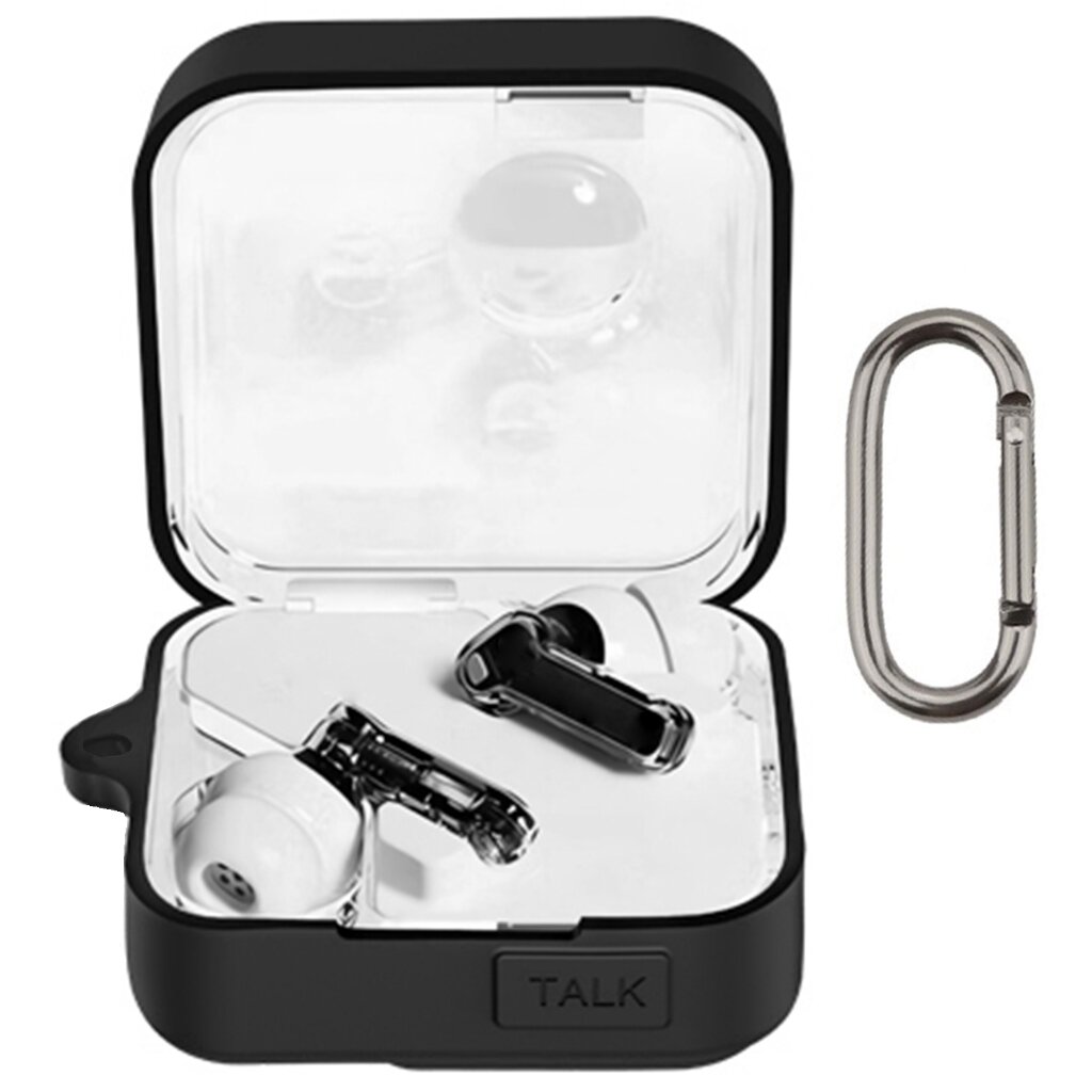 Подходит для любого уха (3) силиконовый защитный чехол для наушников-черный