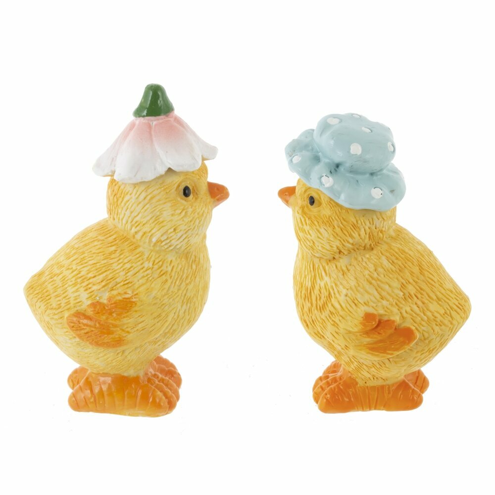 Набор из 2-х фигурок декоративных Цыпленок (3*3,5*6), 10х3х12 см KSM-818278