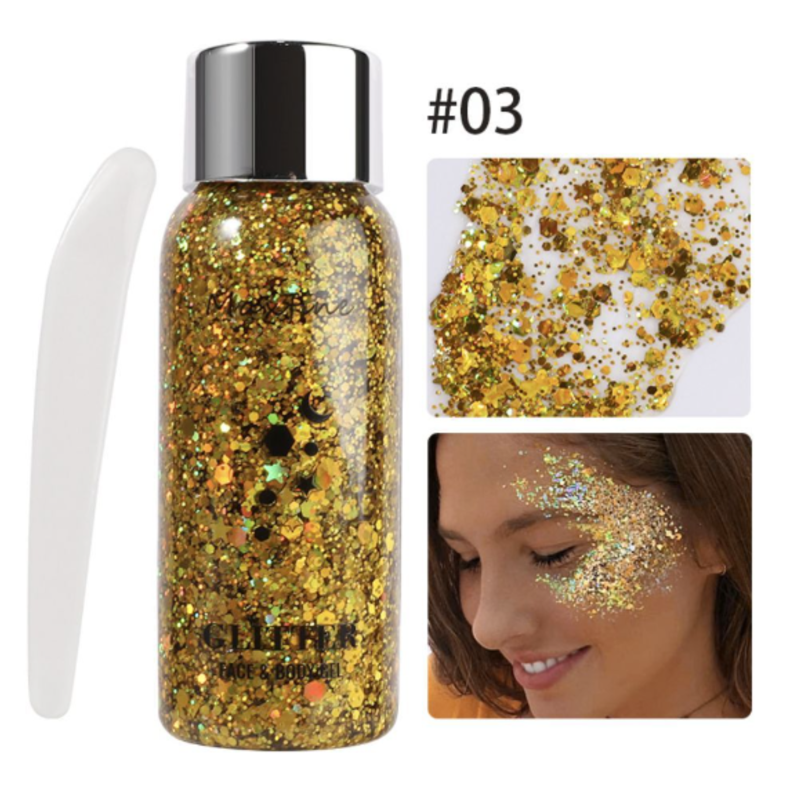 Крем с пастилями и блеском для лица и тела, тени для век, сверкающий поляризованный сценический макияж, желтый