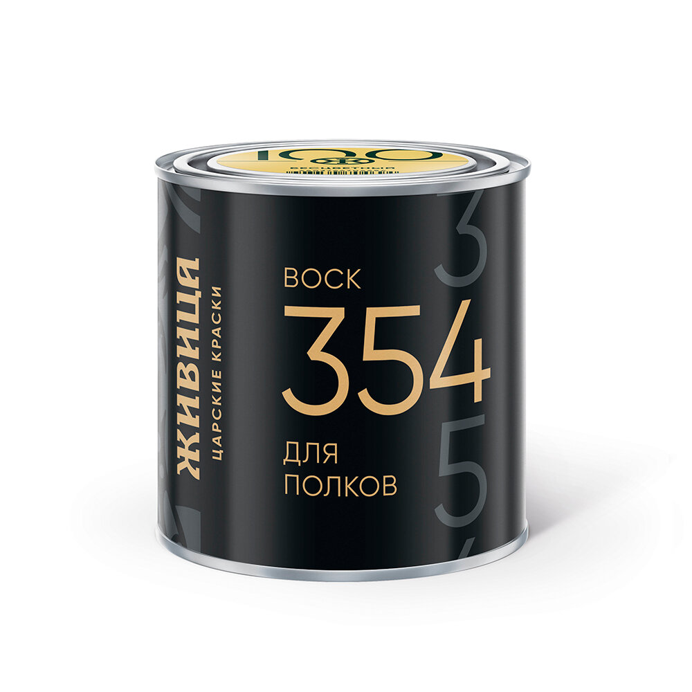 Воск для полков в бане, сауне, парной, цвет Бесцветный 100, "Живица", Ультра, 0,22л