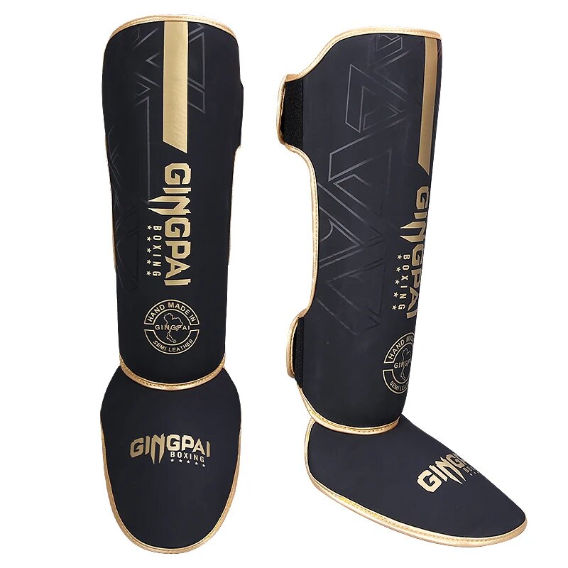 Щитки на голень Gingpai Sport, L 160-185см, XB Black Gold