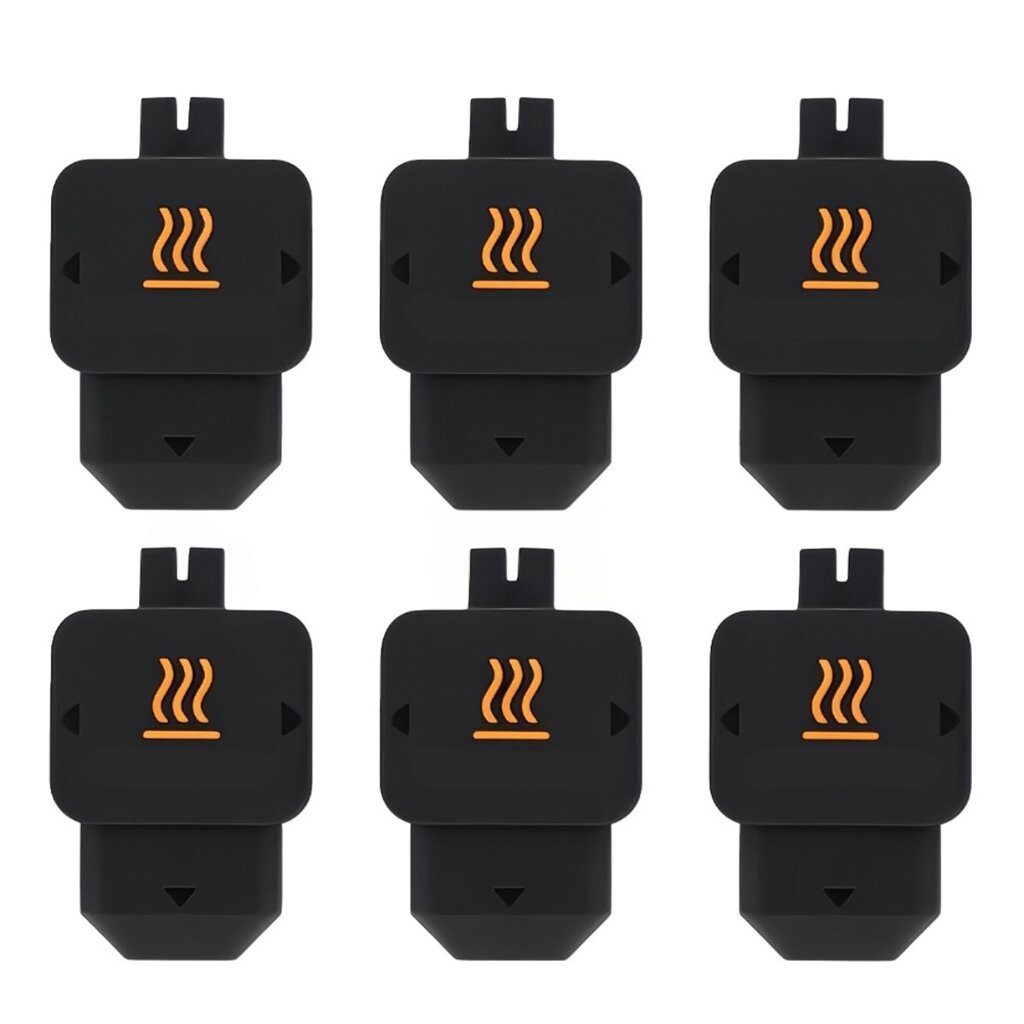 6 Силиконовых втулок горячего конца Tuozhu H2D, термоизоляционные втулки, термоизоляционные втулки с высокой термостойкостью при температуре 300°C