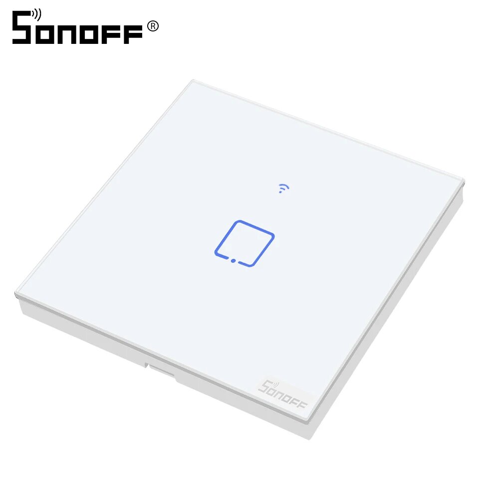 Умный настенный сенсорный выключатель SONOFF TX T1, ЕС, Великобритания, США, 1/2/3 клавиши, Wi-Fi, управление умным домом через приложение Ewelink/RF433/Голосовое управление/сенсорное управление
