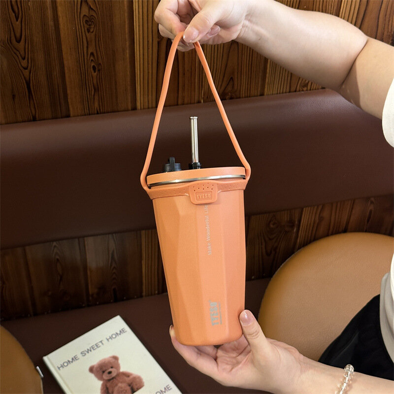 TYESO Taishuo новая кофейная чашка из нержавеющей стали ледяной хулиган изоляция Автомобильная соломенная чашка