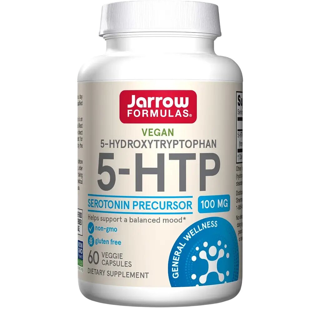 Jarrow Formulas 5-гидрокритриптофан 100 мг/5-HTP 100 mg капсулы по 505 мг 60 шт