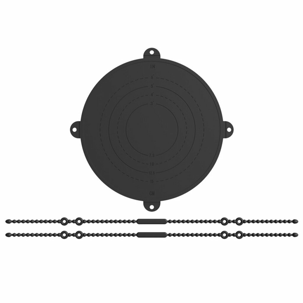 Силиконовый коврик для духовки-черный-8 дюймов