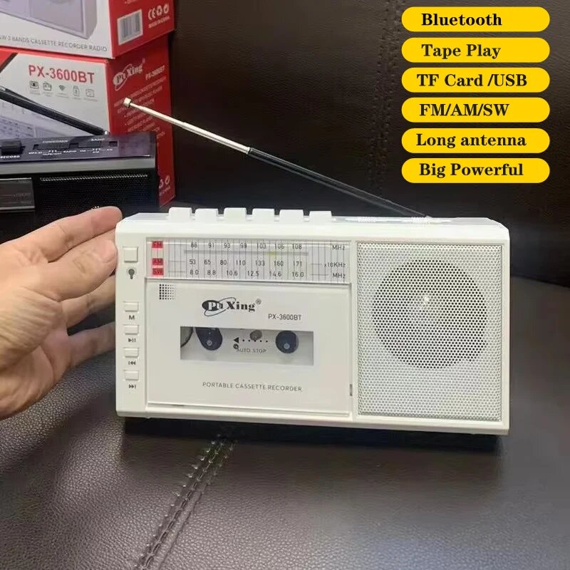 Высококачественные стереодинамики с двойным рупором, Ретро-радио, AM/FM/SW, многодиапазонные радиостанции, Карта Bluetooth, USB-накопитель, воспроизведение MP3