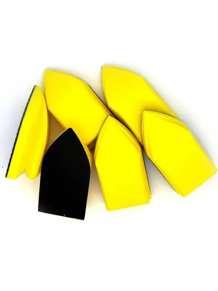 Брусок для ручной шлифовки 50*100мм, с липучкой под абразивный круг, Блок шлифовальный