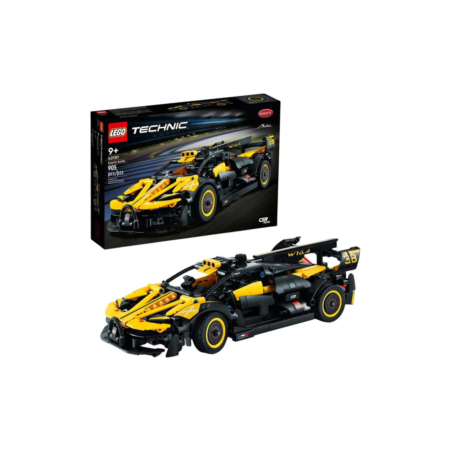 LEGO Technology Mechanical Set Bugatti Bolide Конструктор 905 шт. 42151 — фото 1