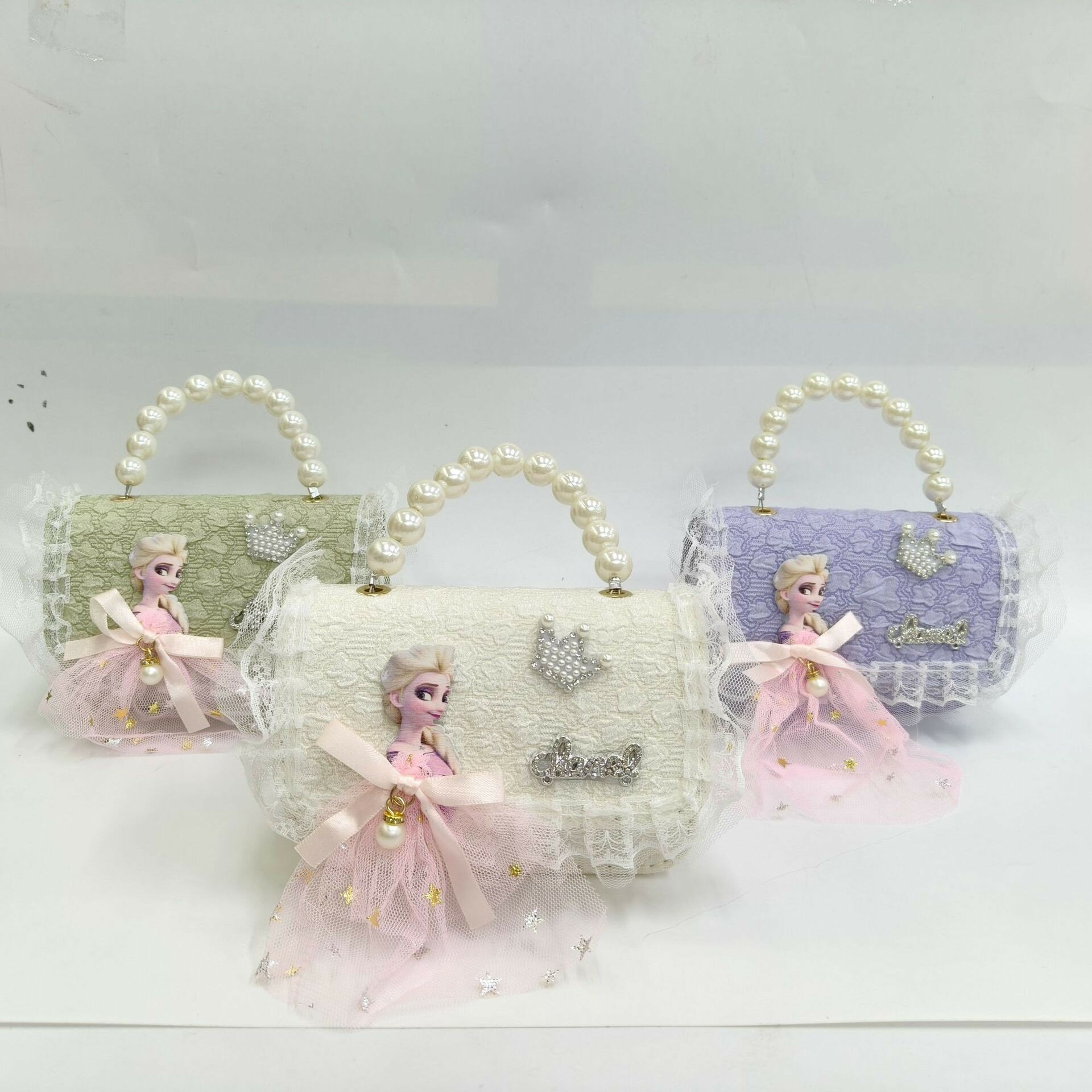 Детская сумка принцессы Эльзы, милая сумка через плечо для девочек, модная сумка, стильная сумка для маленькой девочки