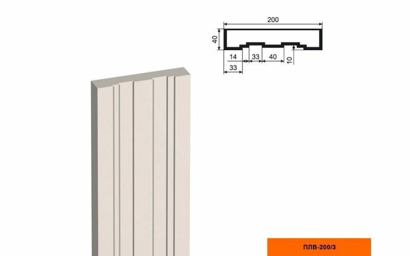 Пилястра Lepninaplast ПЛВ-200/3 В2500хШ40хД200 мм / Лепнинапласт