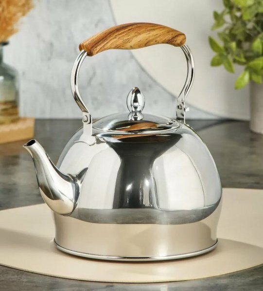 Чайник нержавеющая сталь, 2 л, зеркальный, нержавеющая сталь, Daniks, индукция, GS-04427A-2