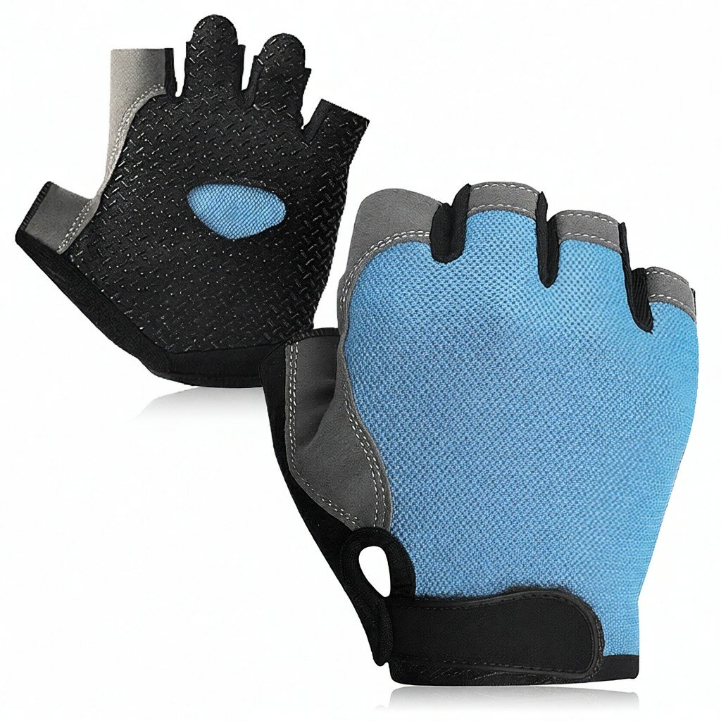 Перчатки для велосипеда полу пальчатые MTB Sport Bike Anti-skid короткие пальцы для подъемов весов летние для улицы дышащие фитнес спорт износостойкие для женщин и мужчин езда Материал Полиэстер Мужчины Цвет Черный Темно-синий Размер L XL Женщины Цвет