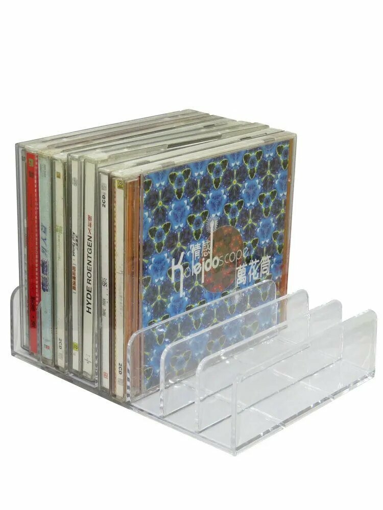 Стойка-держатель для CD дисков, прозрачный акриловый Органайзер премиум-класса CD-DVD