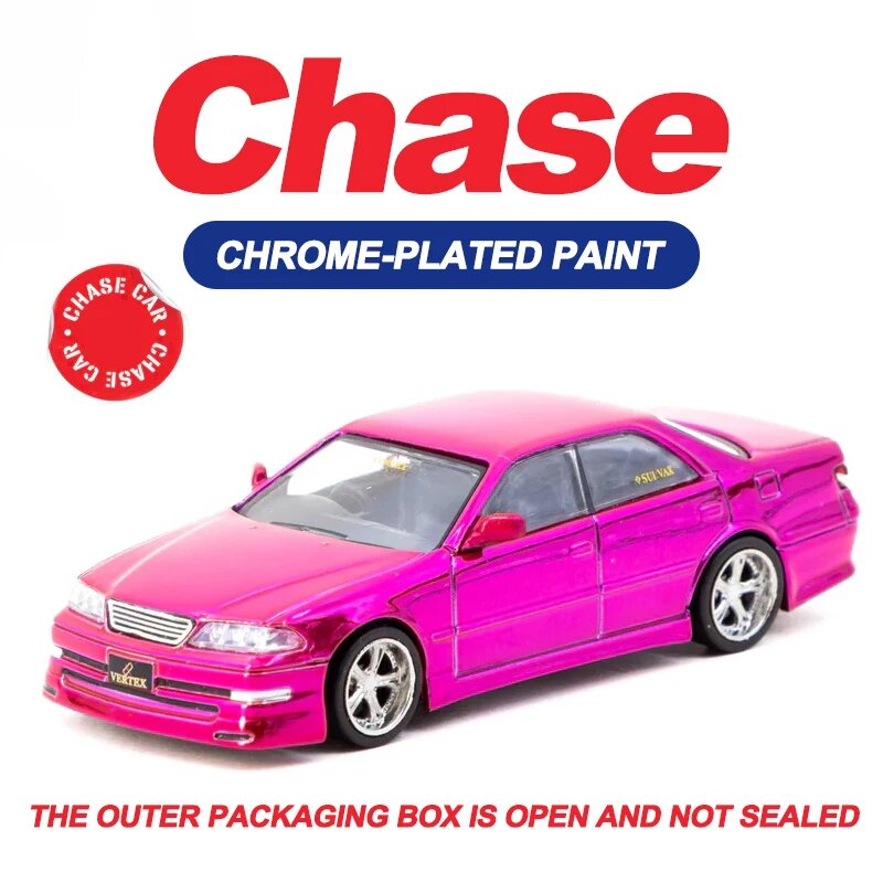 Модель автомобиля Tarmac Works 1:64 Toyota Mark II JZX100 Red Metallic JZX100 Red Chase