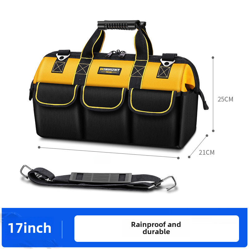 Набор ручных инструментов Changshengke для деревообработки и электроники, сумка для обслуживания, большие и маленькие инструменты, износостойкая толстая канва, для мужчины на строительной площадке (Простой инструментальный набор [стандартный]), размеры