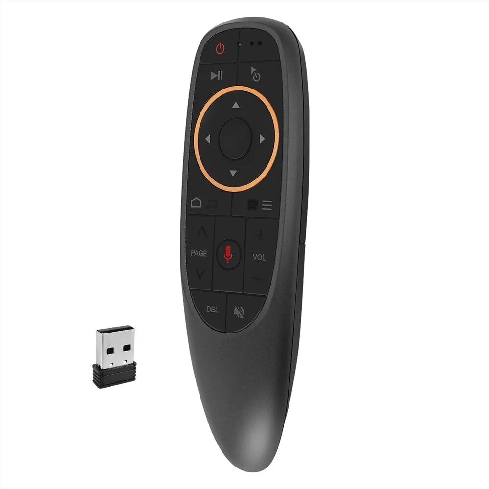 G10S Воздушная мышь Голосовое дистанционное управление 2.4G USB-приемник для Android TV BOX PC Gyro Зондирование мини-беспроводной связи Умный пульт