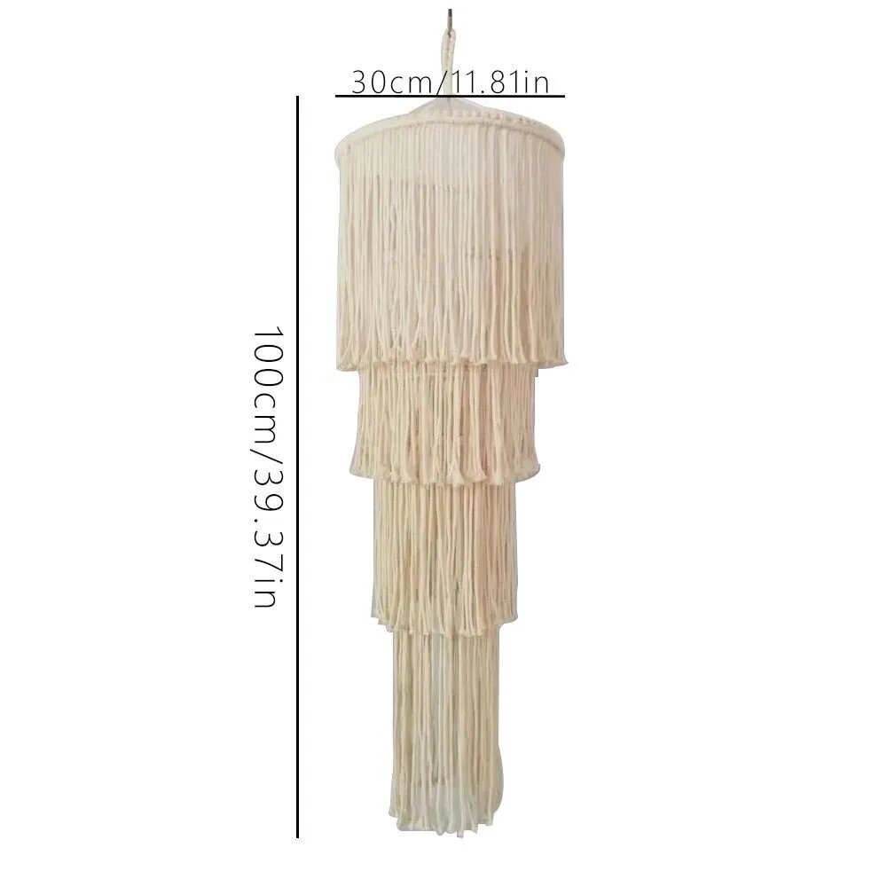 Макраме кисточкой абажур лампы