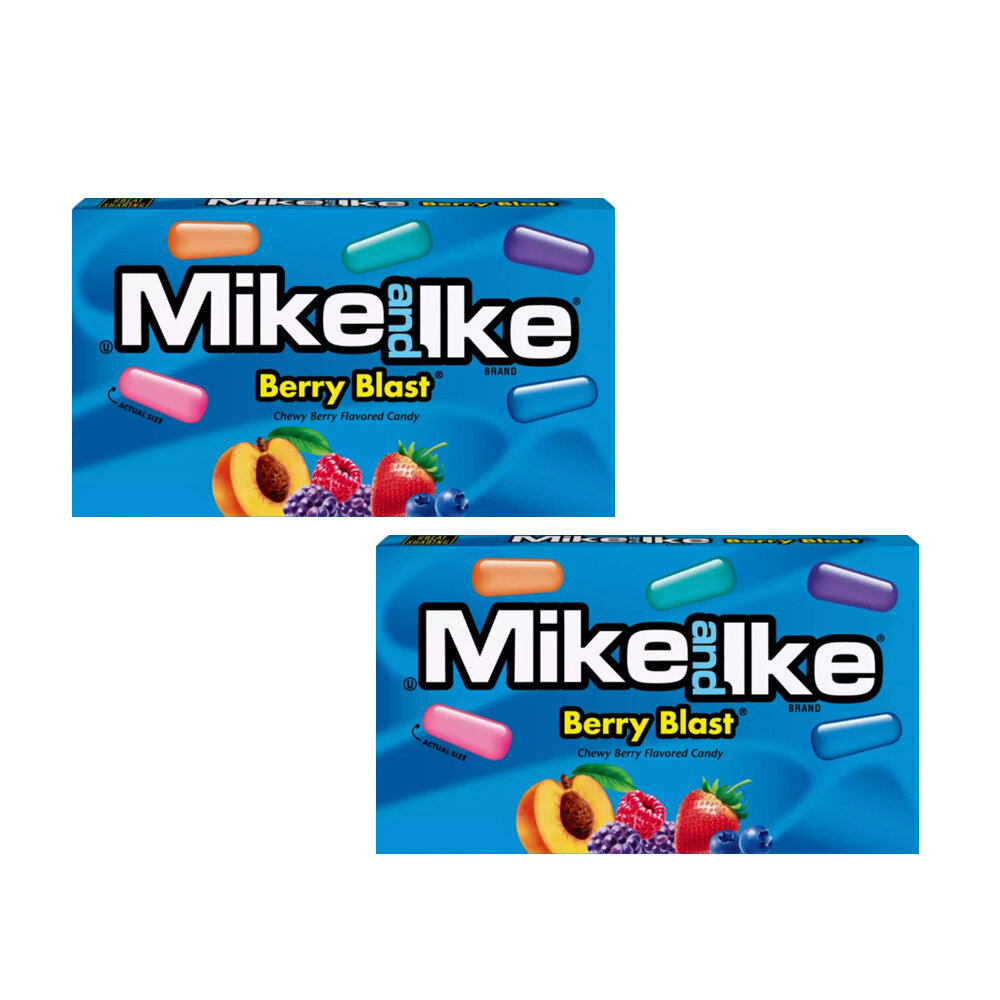 Конфеты Mike and Ike Berry Blast - ягодный взрыв (США), 2 шт. по 120 грамм