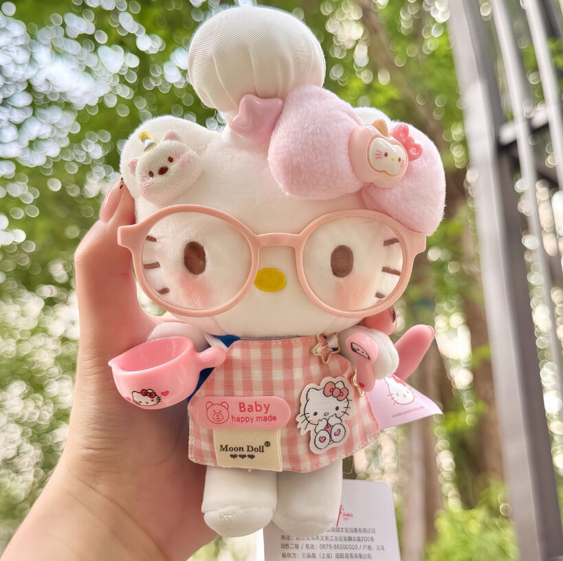 [Аутентичный] Подвеска для ключей Chef Kitty, милый плюшевый кукла, креативный подарок для лучшего друга