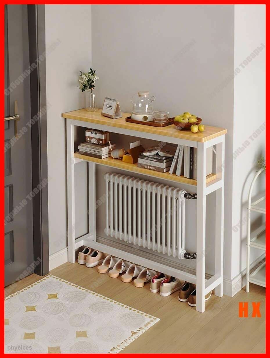 Напольный Консольный Столик, Решетка для радиатора,100.2см Высоту, С Спальню, Гостиную, Прихожую