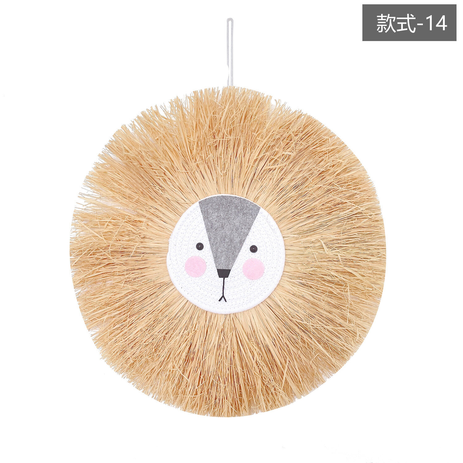 2026 Новейший декор Ins в скандинавском стиле, декор для детской комнаты, подвесное украшение из рафии, тигр и лев, настенное украшение