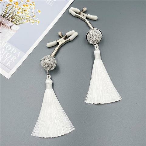 Сексуальные зажимы для сосков с кисточками для мужчин и женщин, милые звонки для стимуляции сосков, анальные пробки с бусинами