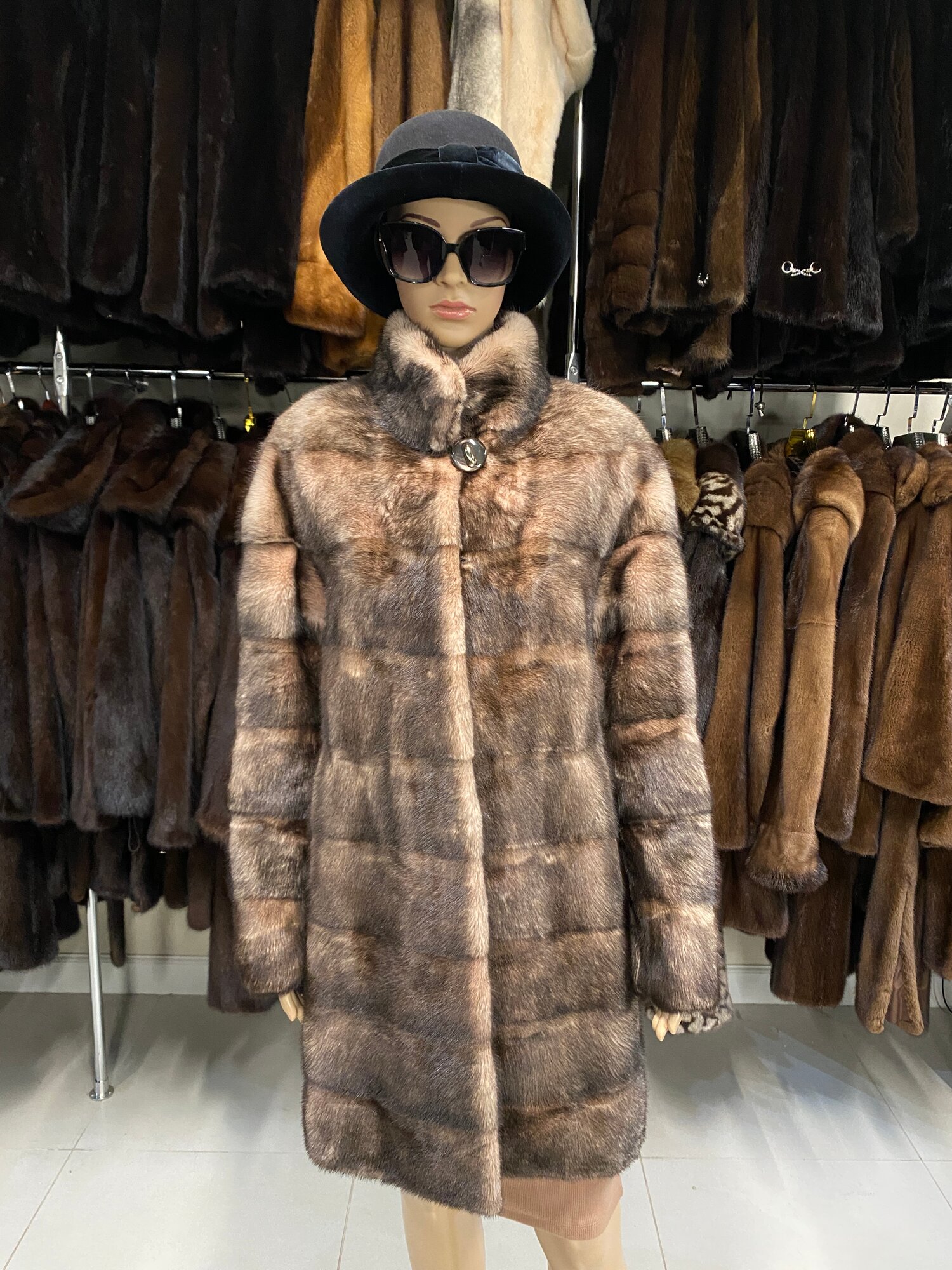 Шуба. Норка. Натуральная. Пыльная роза 42- 44 р.