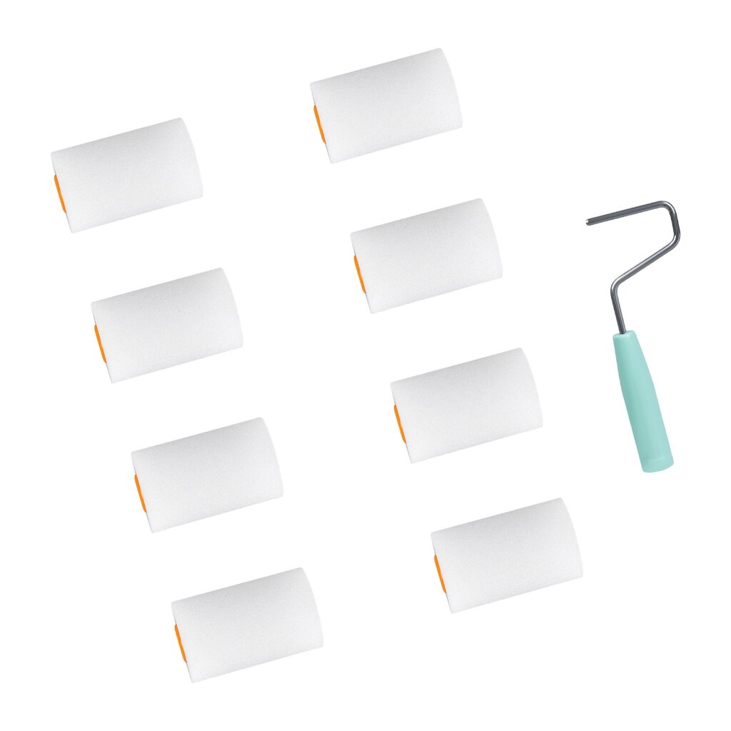 Набор из 9 шт. поролоновых малярных валиков Маленькие поролоновые валики для покраски стен и мебели