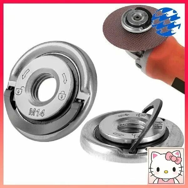 Гайка быстрозажимная для УШМ, болгарки установка без ключа