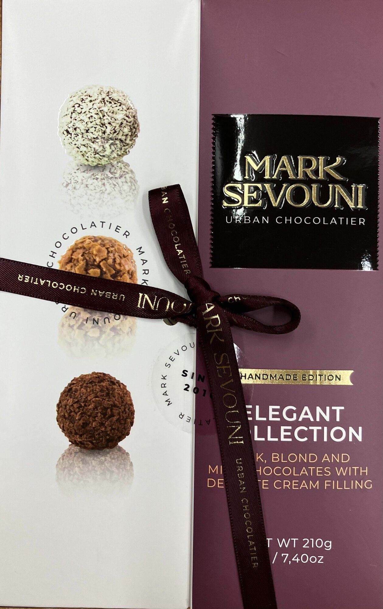 Набор шоколадных конфет MARK SEVOUNI ELEGANT, 210 г * 2 шт.