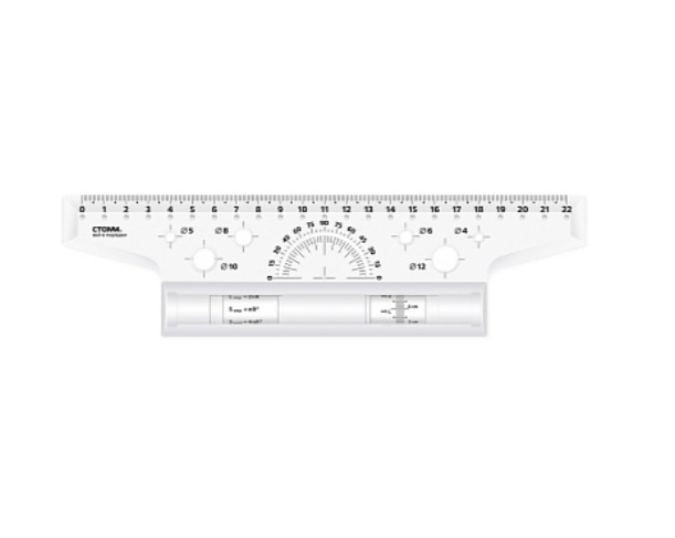 Рейсшина 22см СТАММ ЛР-30477