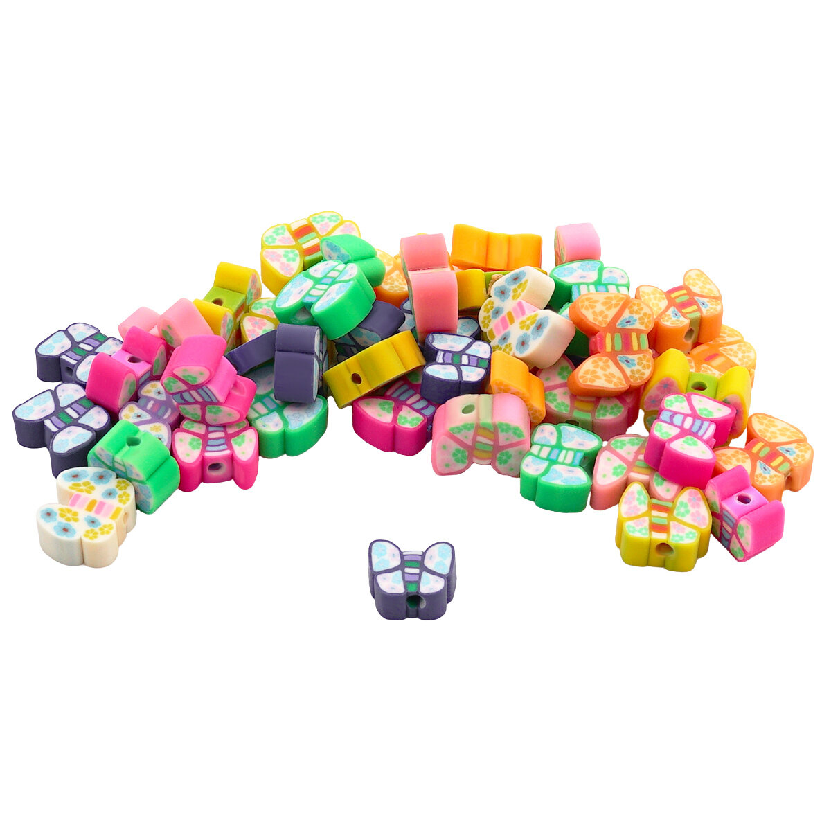 Бусины для рукоделия из полимерной глины 'Бабочки', Astra&Craft, 10 мм, 20 г