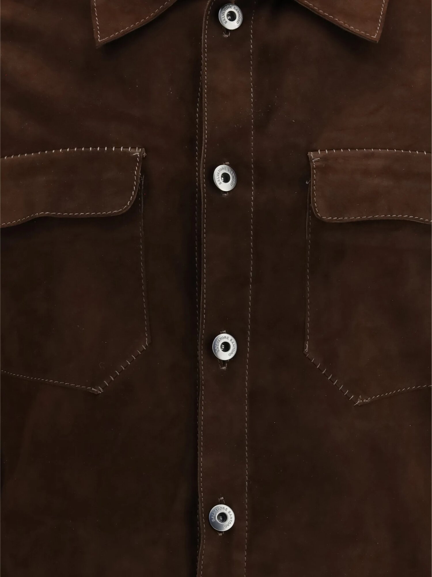 Куртка Salvatore Santoro Pocket button jacket, размер 48, brown — фото 1