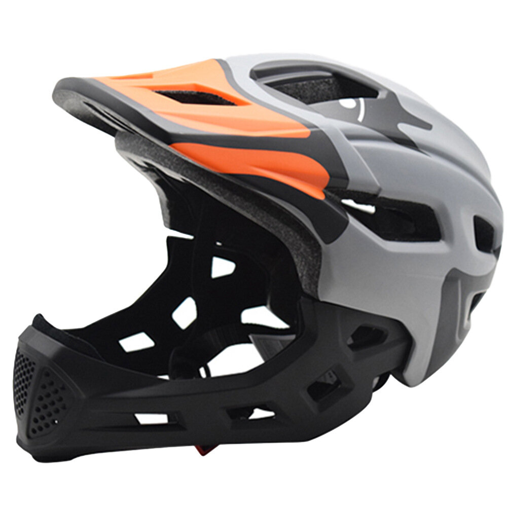 ⭐Детский шлем с отстегивающимся подбородком, полный шлем для балансировочного велосипеда, защита лица для катания на роликах, защитный шлем, цельнолитой, защита головы для детей⭐