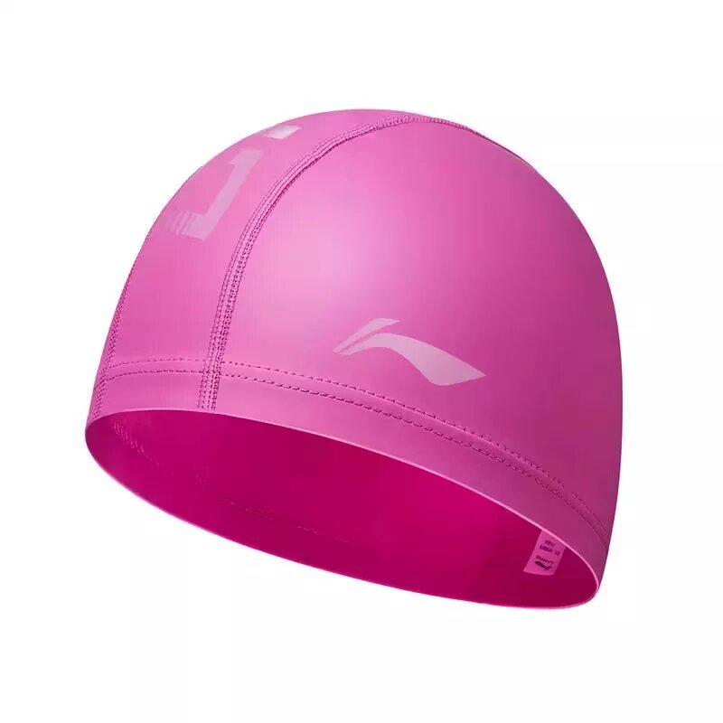Шапочка для плавания Li-Ning для женщин, водонепроницаемая, для детей и подростков с длинными волосами, удобная, не