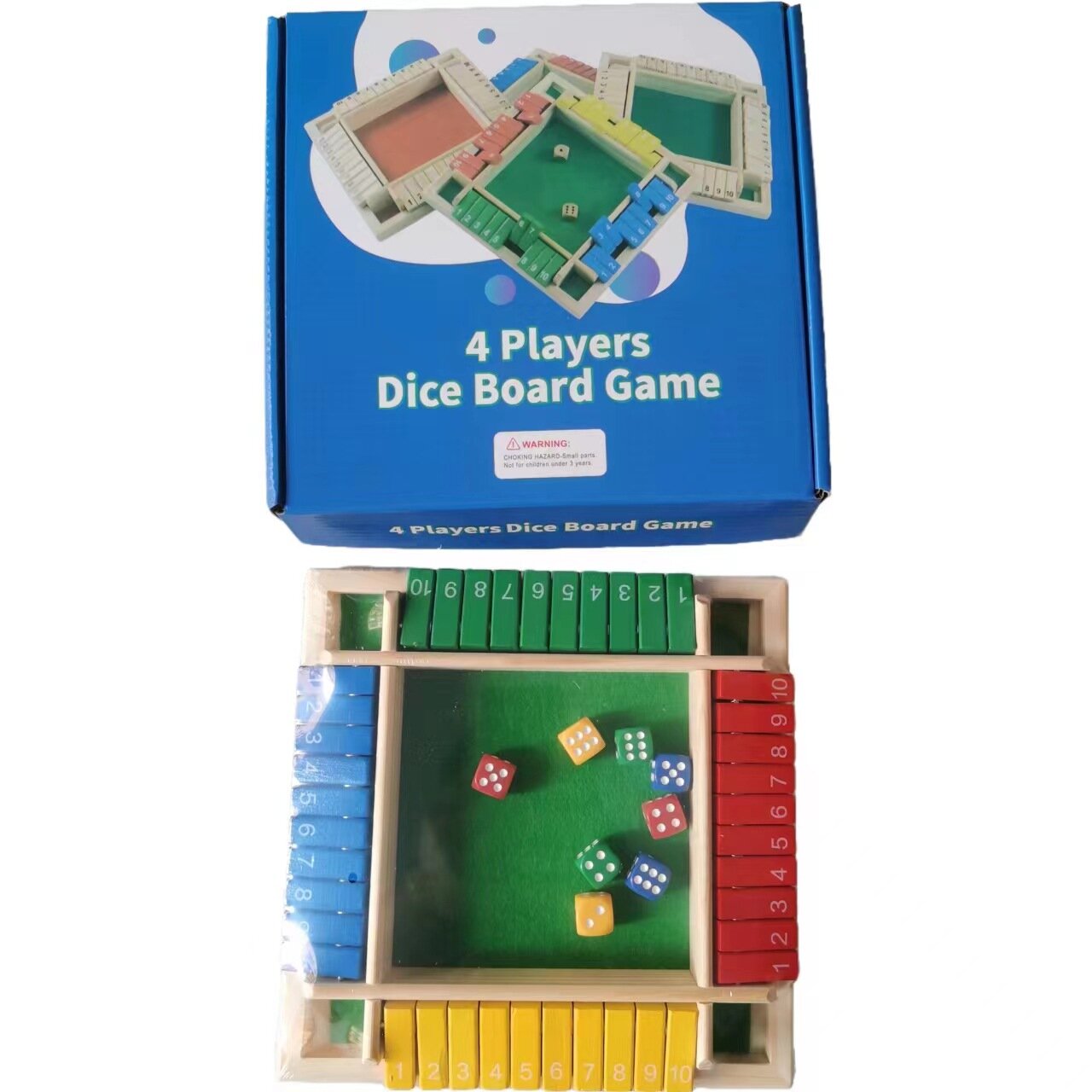 Двусторонняя цифровая карточная игра с четырьмя сторонами, развивающая игра для родителей и детей, деревянная