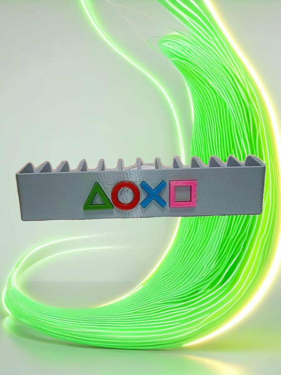 Подставка для дисков PS4 и PS5 на 12 дисков, 3D-печать, символы геймпада в оригинальных цветах
