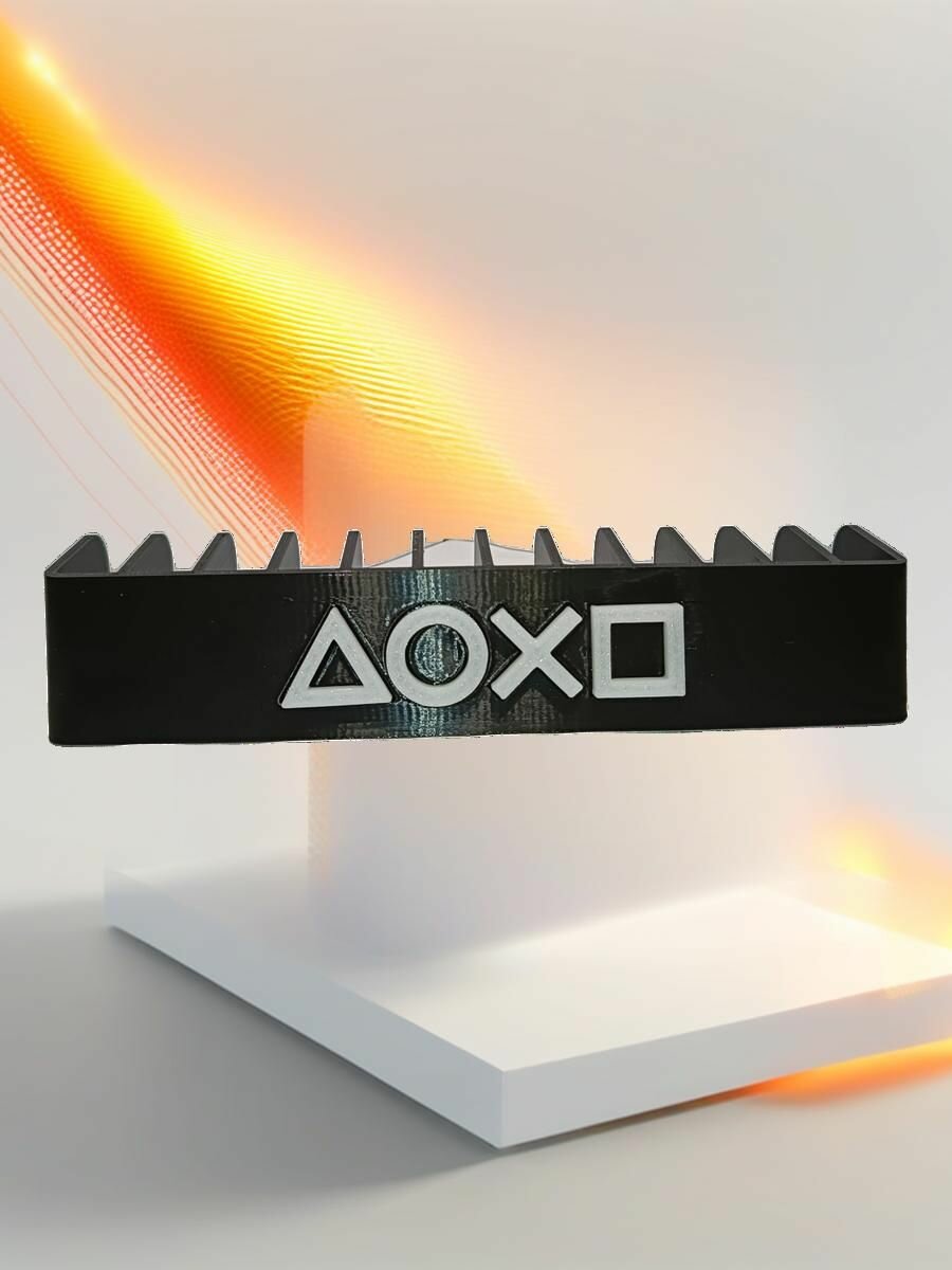 Подставка для дисков PS4 и PS5 на 12 дисков, 3D-печать, символы геймпада