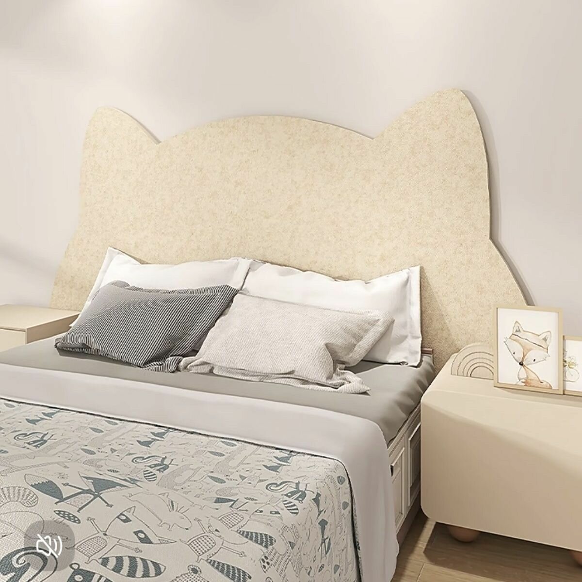 Минималистичный декор для прикроватной тумбочки, мягкий фетровый настенный стикер, фон для детей, антиударный татами, защитная панель для прикроватной стены в спальне