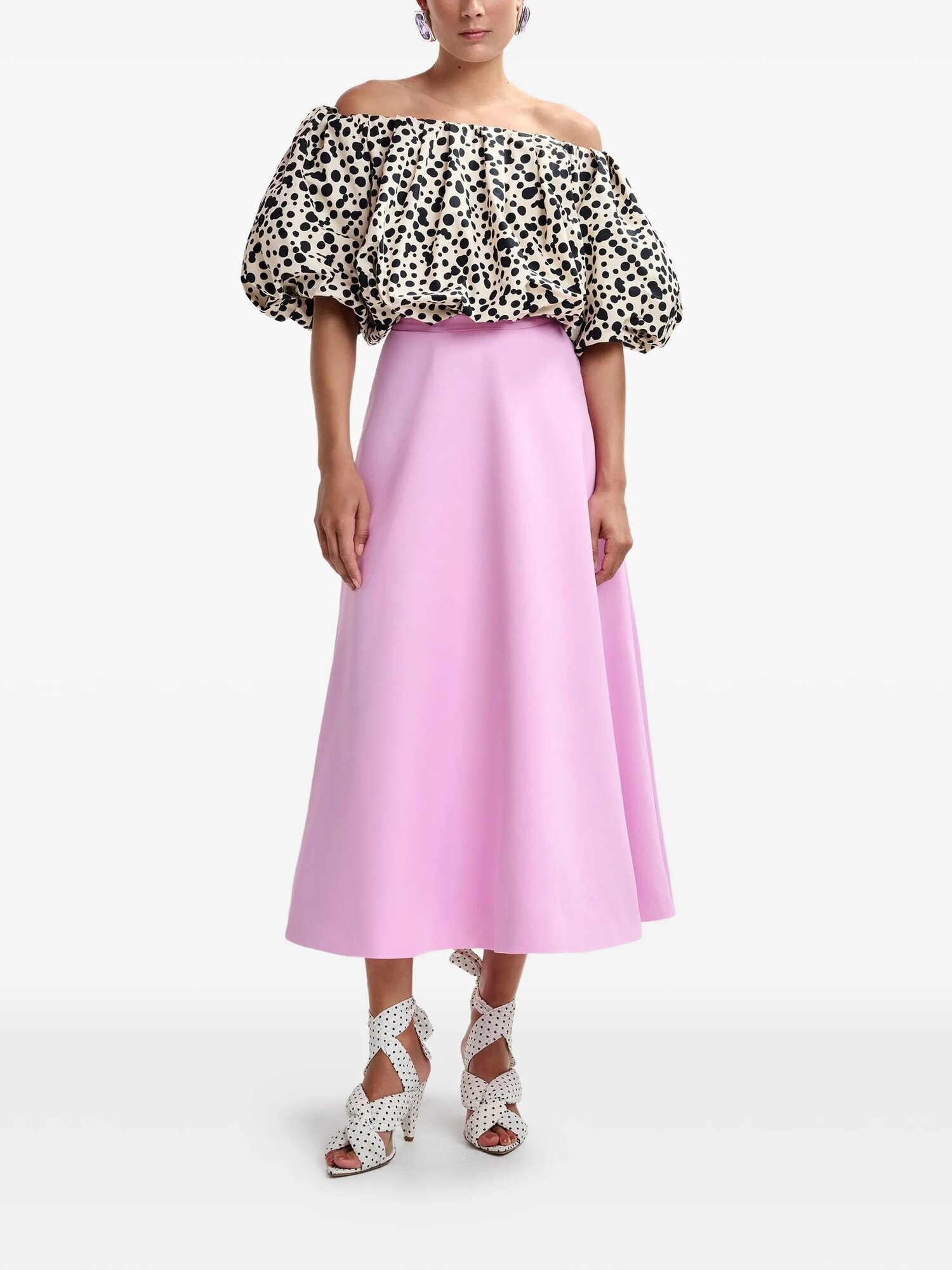 Юбка ESSENTIEL ANTWERP A-line midi skirt, размер 36, pink — фото 1