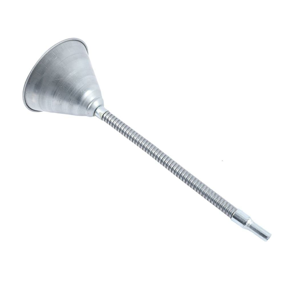 Металлическая воронка с гибкими носиками и фильтром для технического обслуживания транспортных средств