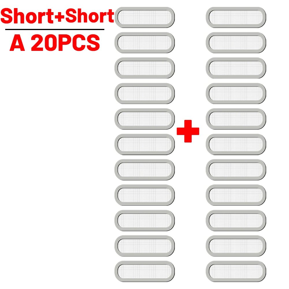 Универсальный динамик для сотового телефона, пылезащитная сетка, ультратонкая пыленепроницаемая клейкая наклейка, защитная крышка для IPhone, Samsung, Xiaomi Silver-Short-20PCS