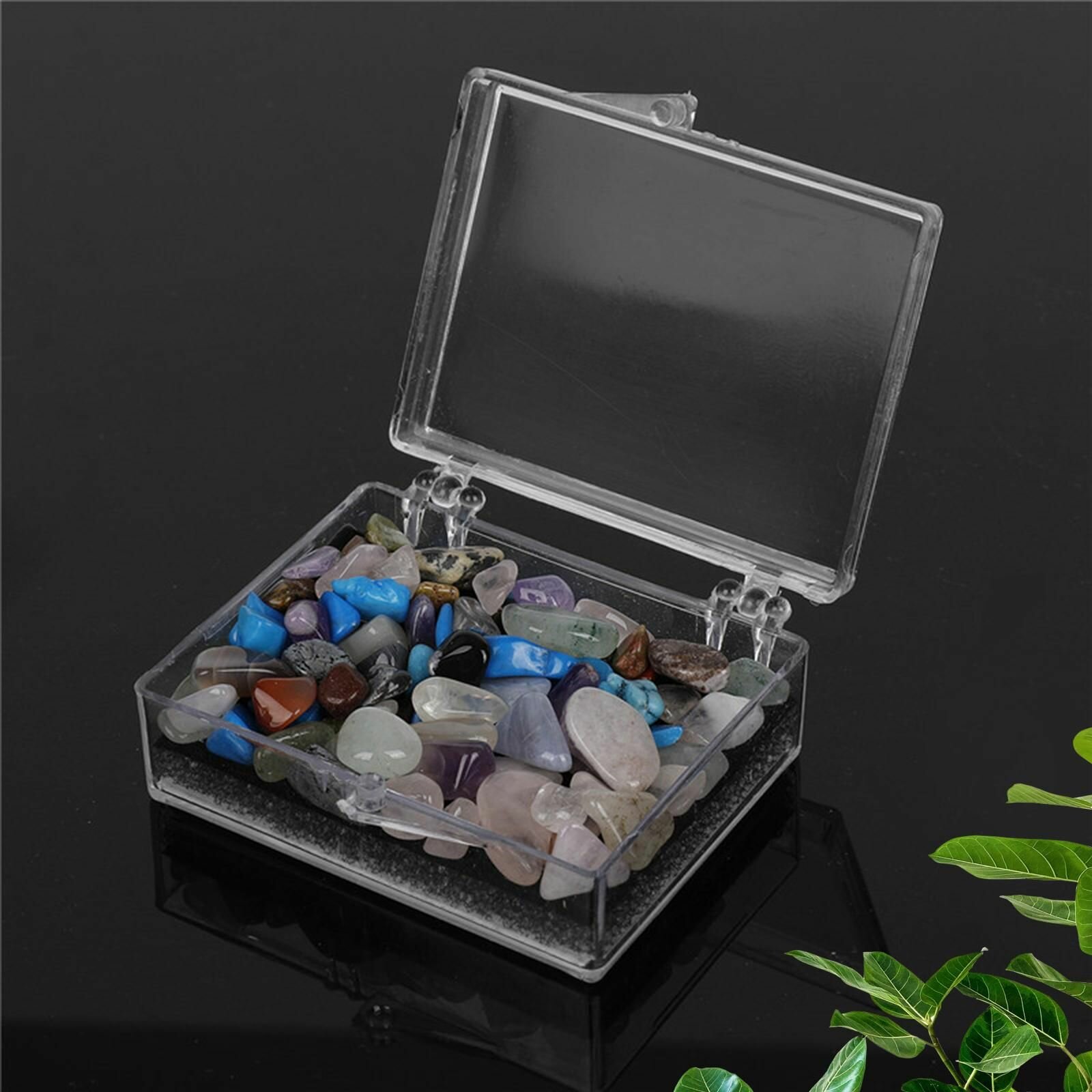 Коллекция минералов и горных пород для обучения, набор с гидом, подарок для девочек, камни и кристаллы, научный набор